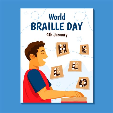 Reading Braille Text With Fingers 13821732 Vector Art At Vecteezy