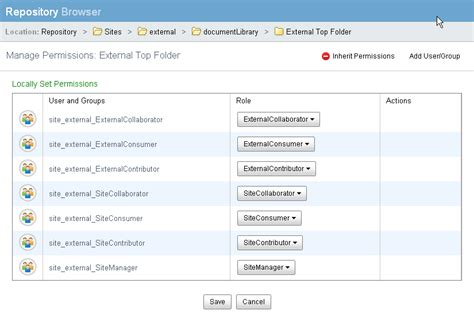 Key To Content Alfresco Share Permissionsroles Part Ii