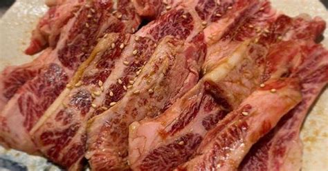 沖縄県産！！当店自慢の「なかおちカルビ」！（20200624） 本島中部の焼肉・ホルモン 【閉業】日の出焼肉店｜北谷町・沖縄県産牛