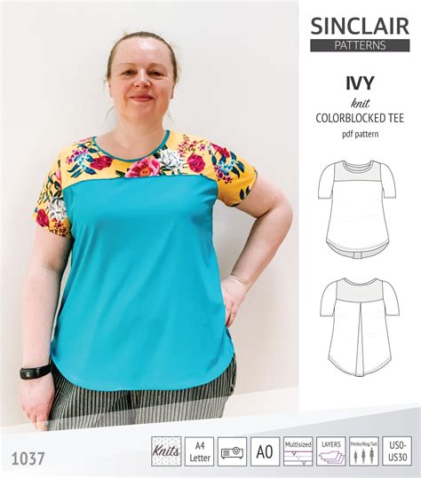 Ivy Knit Colorblocked Tee Pdf Sinclair Patterns