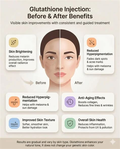 Glutathione Injection Before And After What Expect In Results