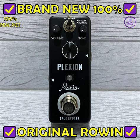 Guitar Effect Rowin Plexion High Gain Distortion British Plexitone Effect Shopee Philippines