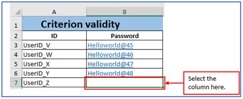 Criteria Validity In Excel
