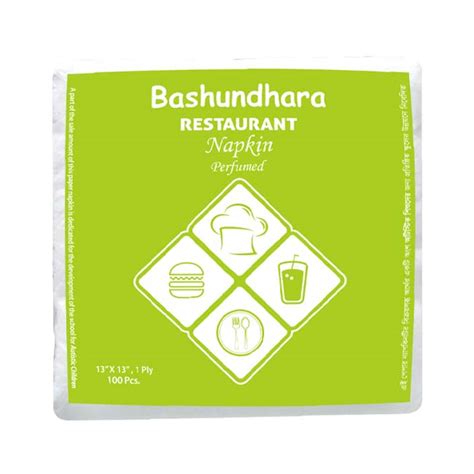 Bashundhara Restaurant Napkin 100pcsx1ply নোঙর