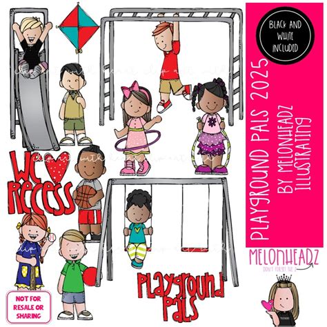 Playground Pals Clip Art 2025 Recess Clip Art Combo Pack Melonheadz