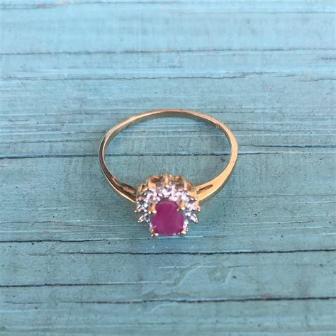 Small Ruby Ring Etsy