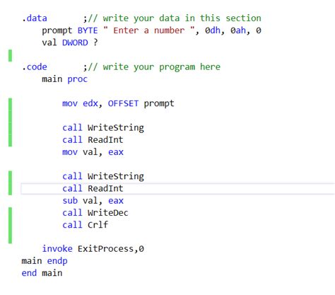 solved for assembly language i have the code below and