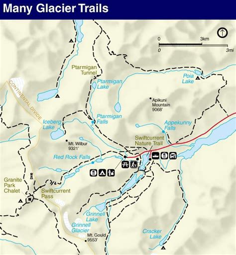 Glacier National Park Area Map