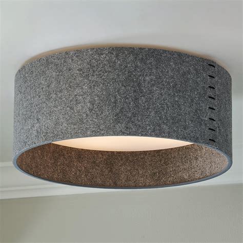 Slim Shade Led Ceiling Light Acoustic Felt Large Shades Of Light