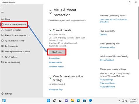 Windows 11 Pc：windows Security Windows Defender Manual Scan Execution Procedure Shima System