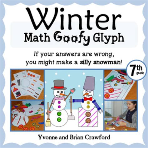 7th Grade Winter Math Goofy Glyph Math Facts Math Enrichment
