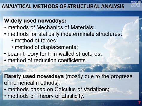 Ppt Lecture 2 Analytical And Numerical Methods Of Structural Analysis Powerpoint Presentation
