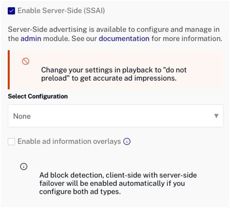 Configuring Player Advertising Using The Players Module