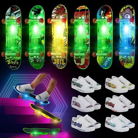 12 Piezas De Mini Patinetas Para Dedos Mini Zapatos Pa Cuotas Sin Interés