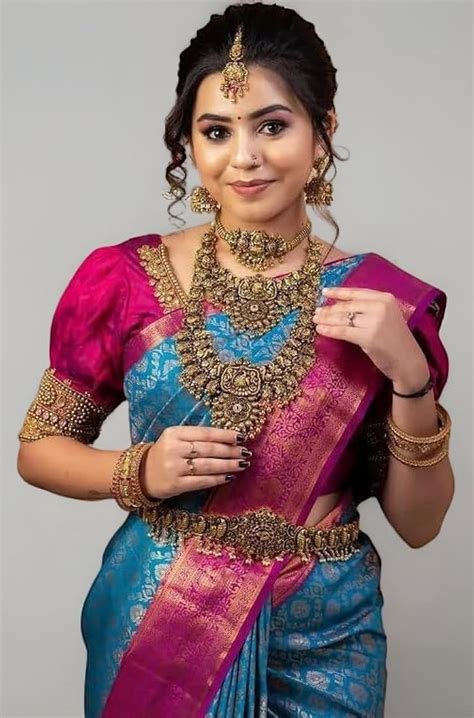 Blouse Designs For Kanchi Pattu Sarees Ethnic Designer Silk Saree