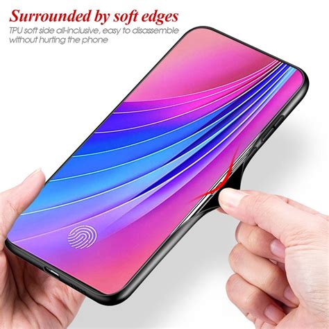 For Vivo V15 Pro Gradient Color Glass Case Blue