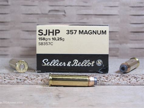 1000 Round Case 357 Magnum 158 Grain Sjhp Sellier Bellot Ammo Sb357c