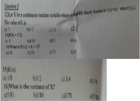 solved question 12]le x be a continuous random variable
