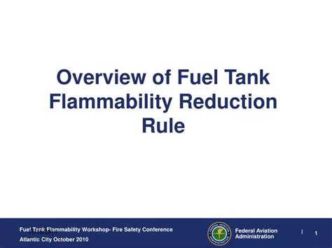 Ppt Overview Of Fuel Tank Flammability Reduction Rule Powerpoint Presentation Id6794121