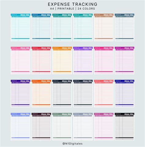 Printable Expense Log Expense Tracker Business Expense Tracker