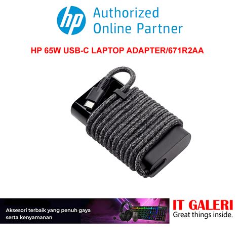Jual Charger Laptop Hp W Usb C Laptop Adapter R Aa Shopee Indonesia