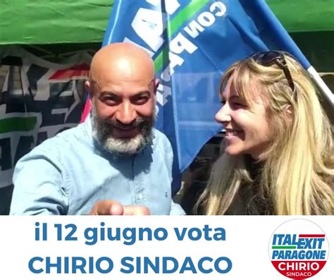 📣il 12 Giugno Vota 👉 Chiara Chirio Sindaco 💪 Italexitconparagoneasti
