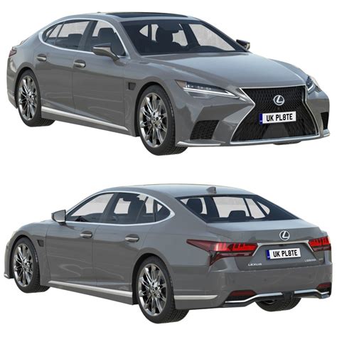 Lexus LS H Hybrid D Model For VRay