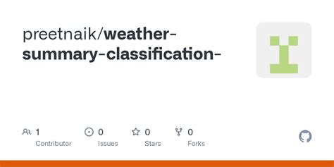 Weather Summary Classification Weather Summary Classification 3 Ipynb At Main · Preetnaik