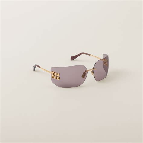 Mauve Lenses Aube Sunglasses Miu Miu United States
