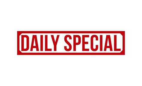 Premium Vector Daily Special Red Rubber Stamp Vector Design