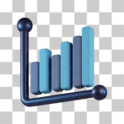 Bar Chart Statistic 3d Icon Premium Psd