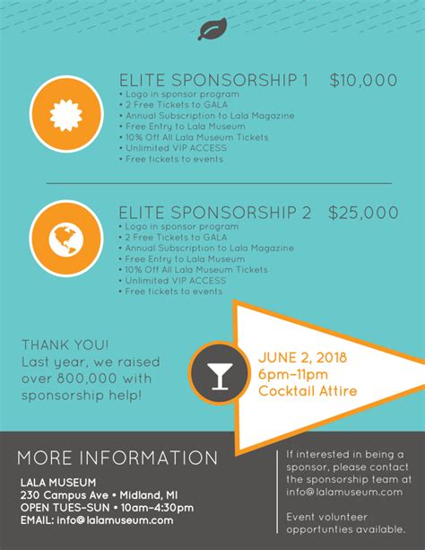 Sponsorship Brochure Template