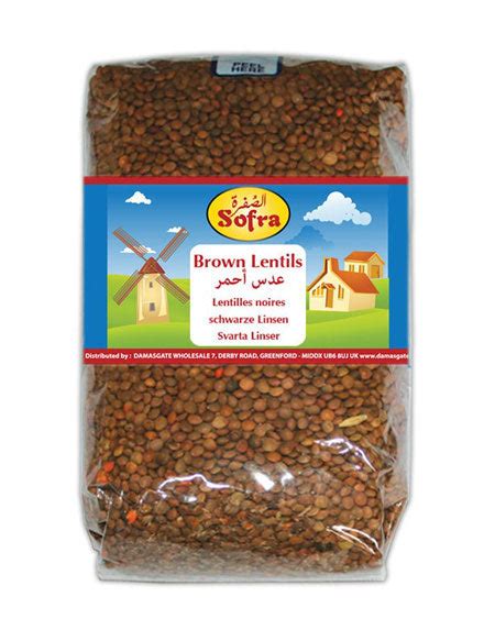 Sofra Brown Lentils 900g Myjam Food