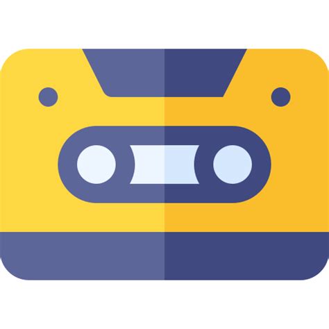 Cassette Basic Rounded Flat Icon