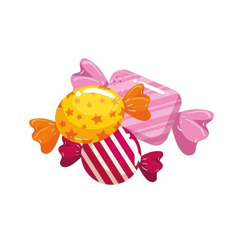 Candies In Wrapper Isolated Icon 4834233 Vector Art At Vecteezy