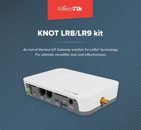 Mikrotik Knot Lr8 Iot Gateway Sensor Online
