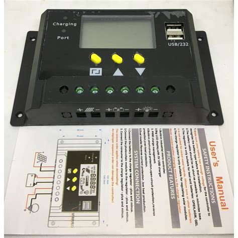 Pwm Solar Charge Controller 30a Auto Switch 12 24vdc Usb Black Model Lms2430 Lazada Ph