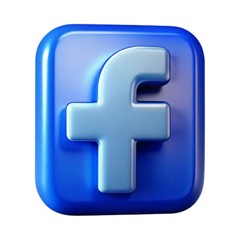 Facebook 3d Facebook Logo 3d Facebook Icon 3d Facebook Symbol 47248509 Png
