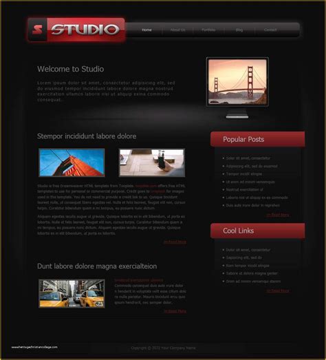 Free HTML Layout Templates Of Responsive Free HTML Css Templates For Website Design