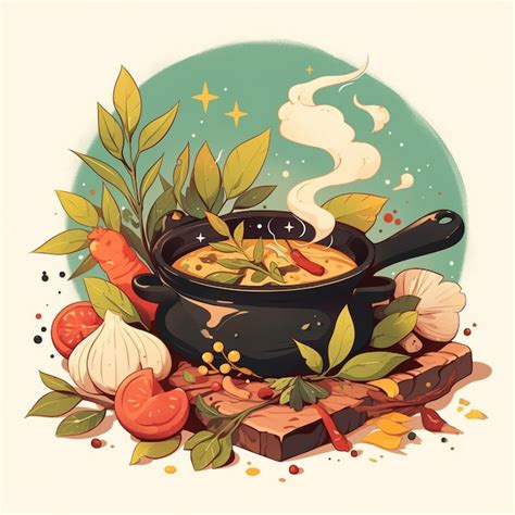 Premium Vector Assamese Khar And Alkaline Curry