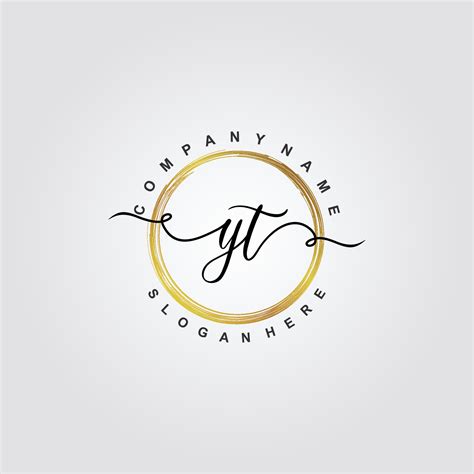 Yt Initial Beauty Floral Logo Template 23955705 Vector Art At Vecteezy