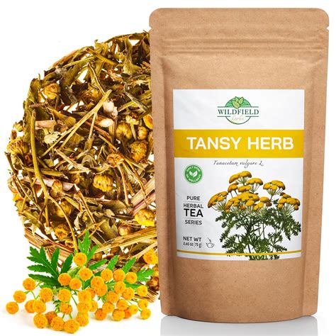 3 Oz Dried Tansy Flowers Herb Tea Tanacetum Vulgare L Pishma Herbal Tea 75g