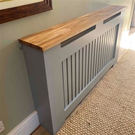 Bespoke Custom Radiator Cover Light Grey Etsy Uk Radiator Cover