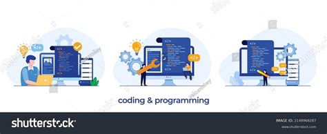 Web Development Programming Languages Css Html Stock Vector Royalty