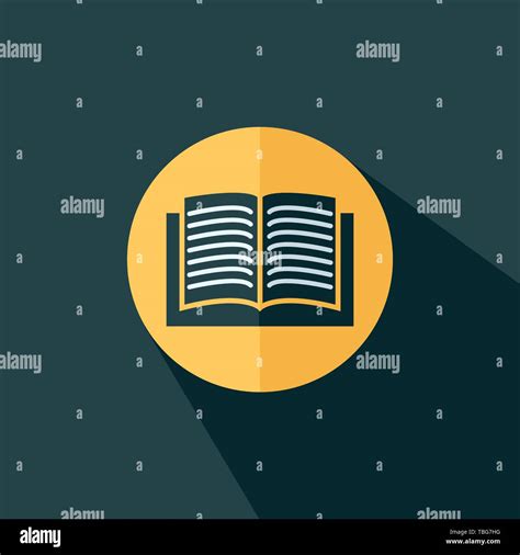 Book Icon In Trendy Flat Style Flat Design Vector Illustration Stock Vector Image And Art Alamy