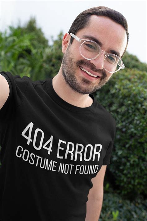 404 Error Costume Not Found Funny Halloween Shirt Adult | Etsy