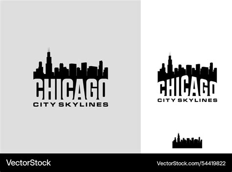 Chicago Skyline Logo Vector Images Over 120