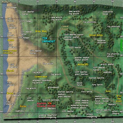 Daoc Hibernia Map Daoc Lough Ghur Map Gsamath