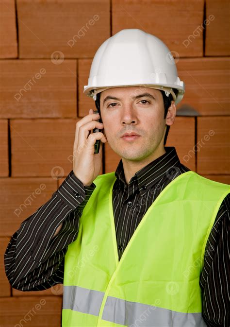 Calling Hat Manager Construction Photo Background And Picture For Free