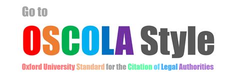 Oscola Referencing Guide